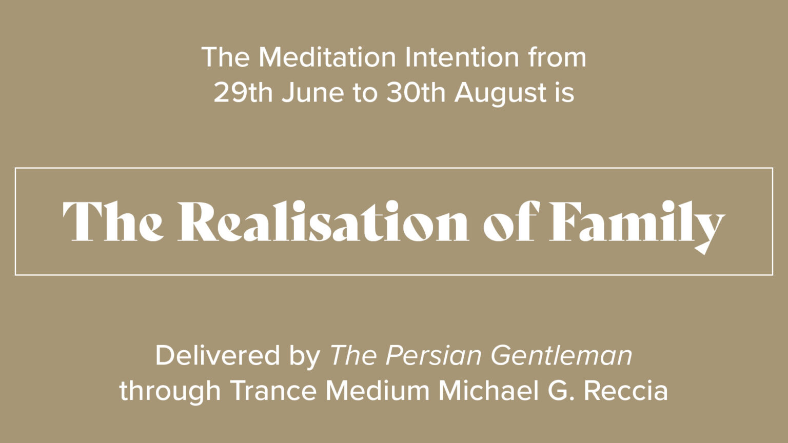 Angelic Intention: The Realisation of Family